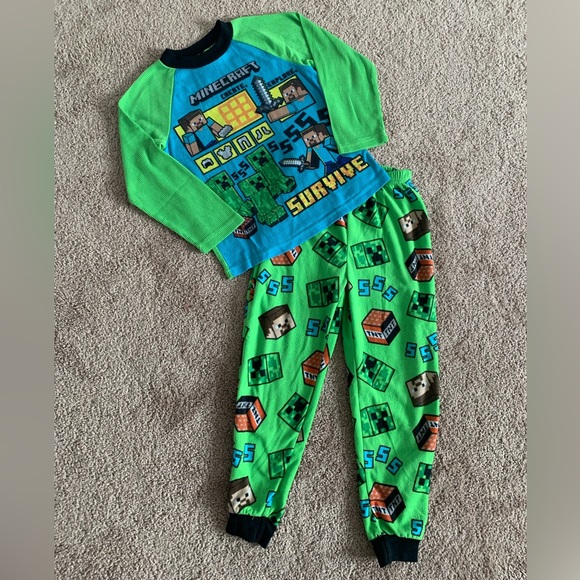 Pajamas | Kids Minecraft Pajamas Size 45 | Poshmark